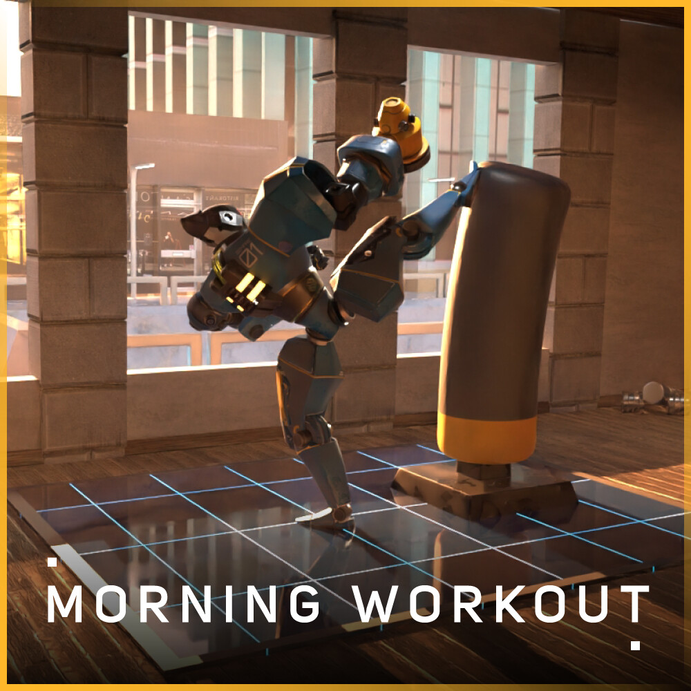 ArtStation - "Morning Workout" | 3D Animation