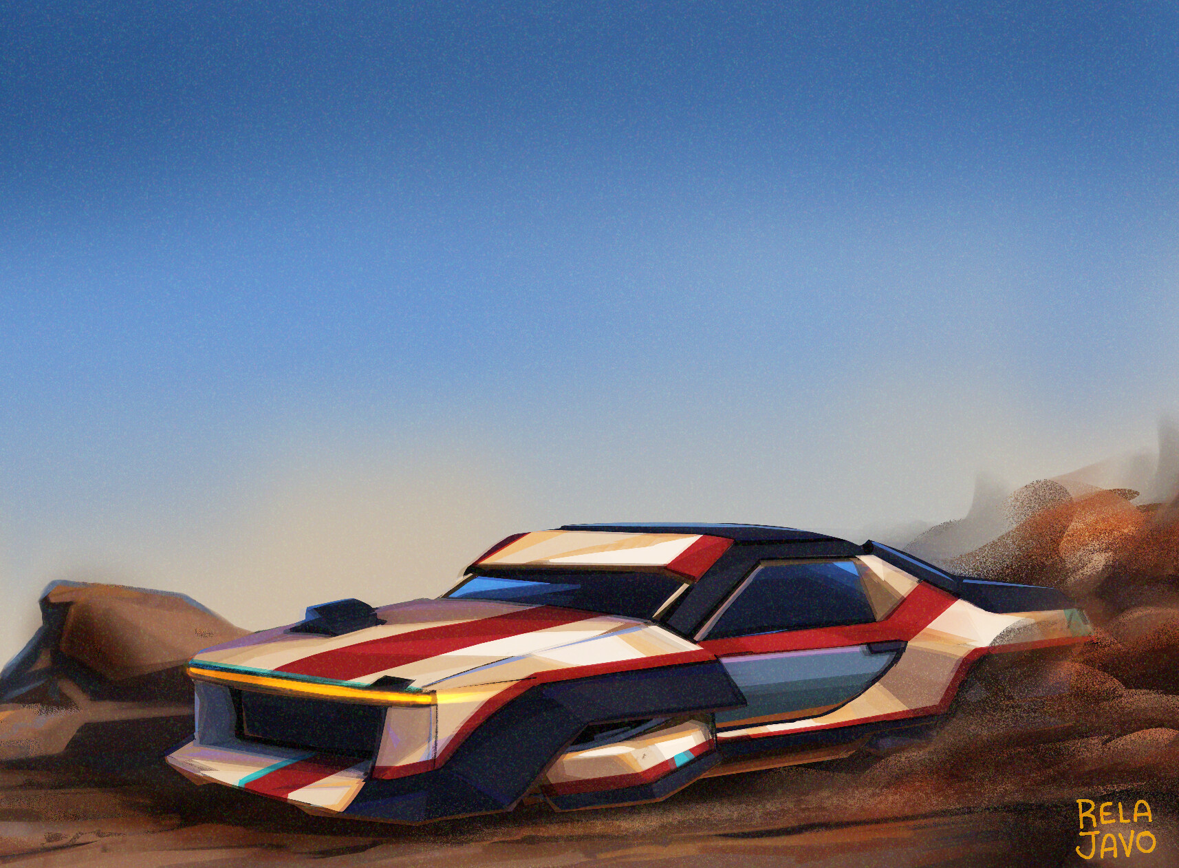 Javier Rodríguez - Hover car goes vroom Banner