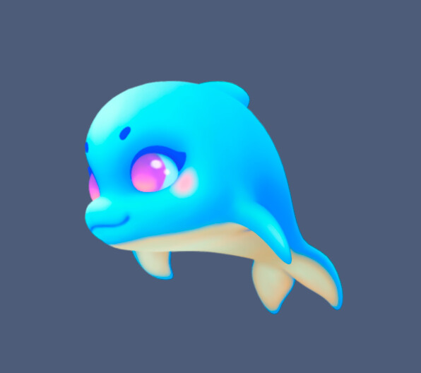 ArtStation - Chibi Dolphin