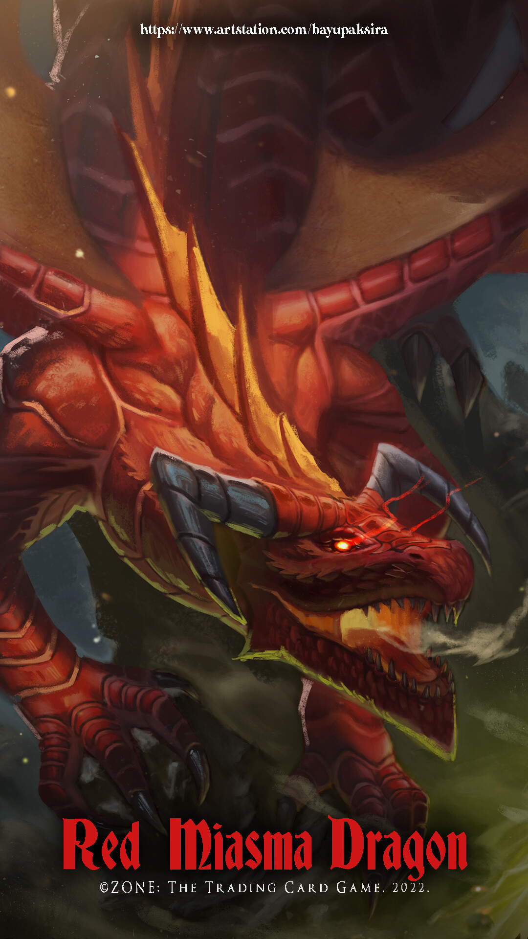 ArtStation - Red Miasma Dragon
