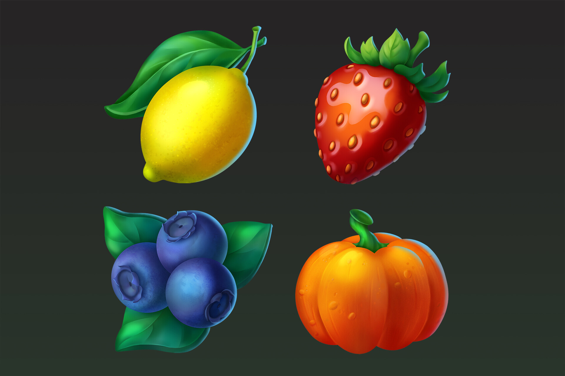 ArtStation - Fruit icons
