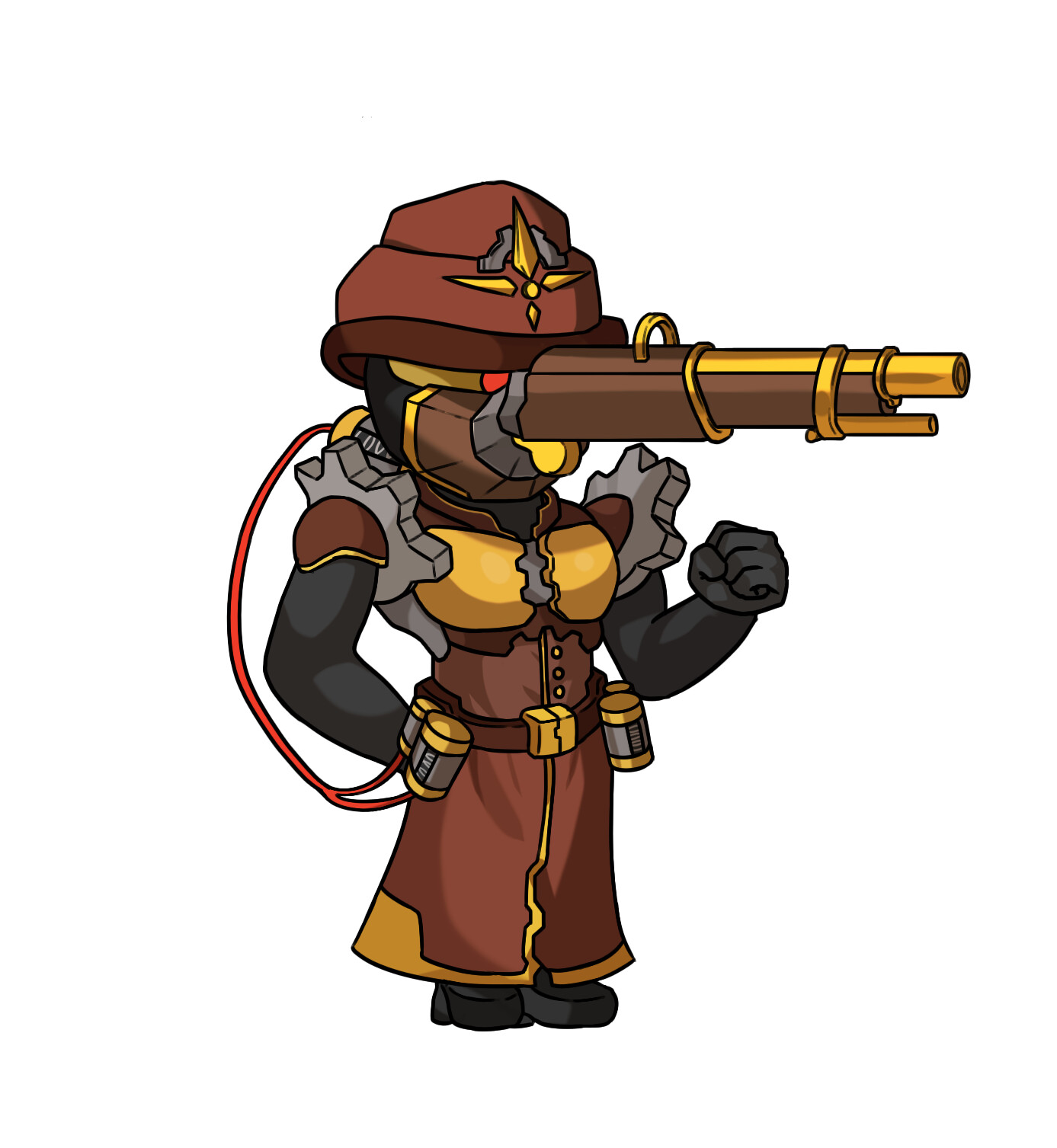 ArtStation - CLOCKWORK EXPRESS | Major Enemy | Spine Animation | NYP Studio Project 4