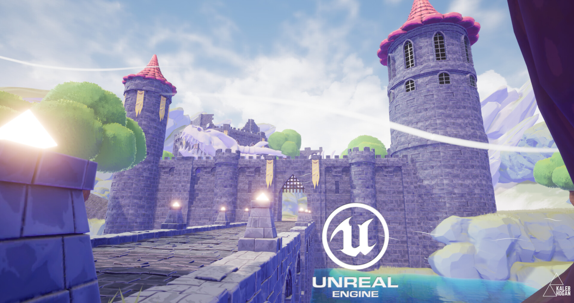 ArtStation - Stylized Environment, Castle in the Forest [UE5]