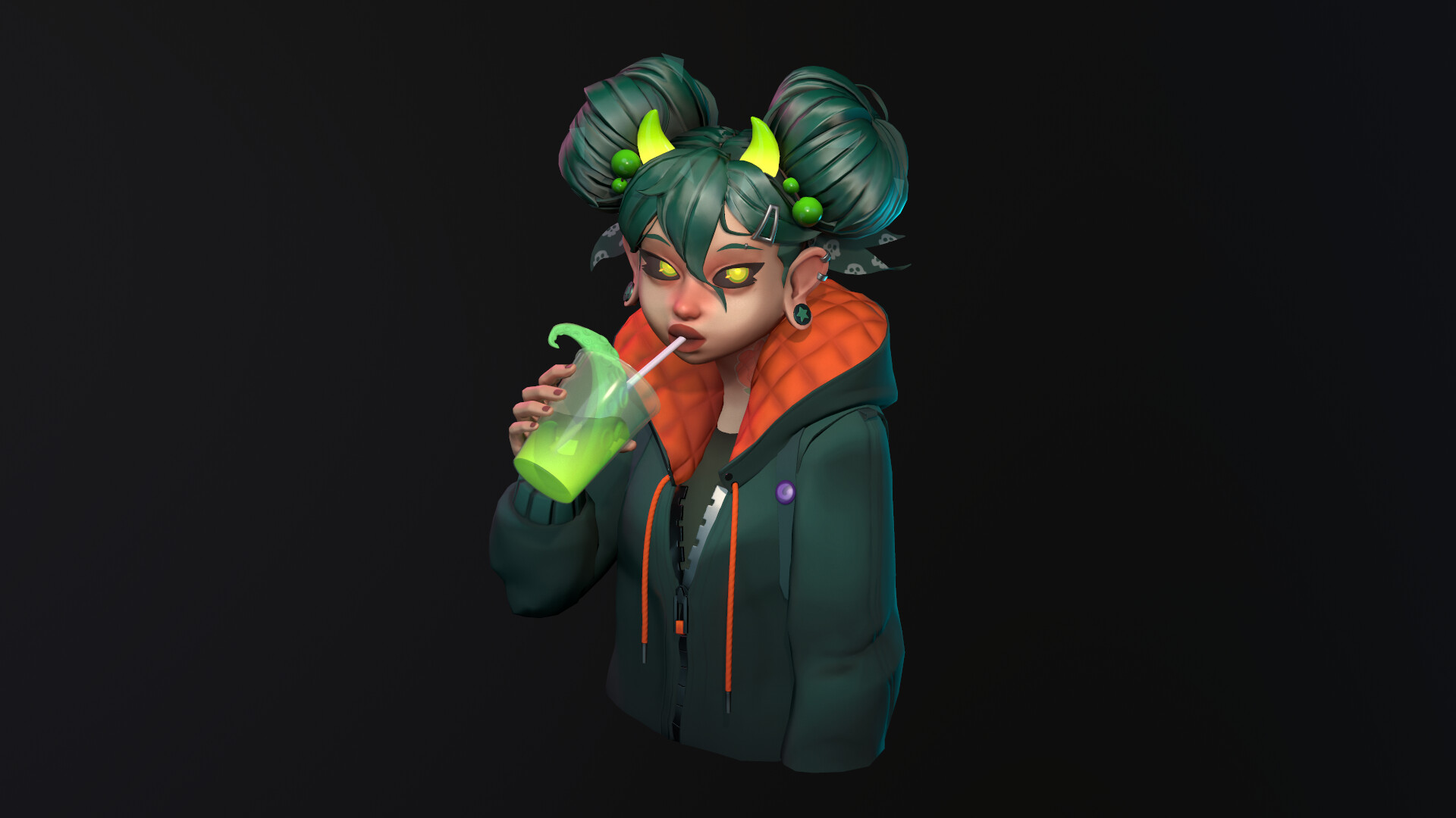 ArtStation - Octopus Soda by Ekaterina Bek-Nazarova and Yulia Ptitsyna