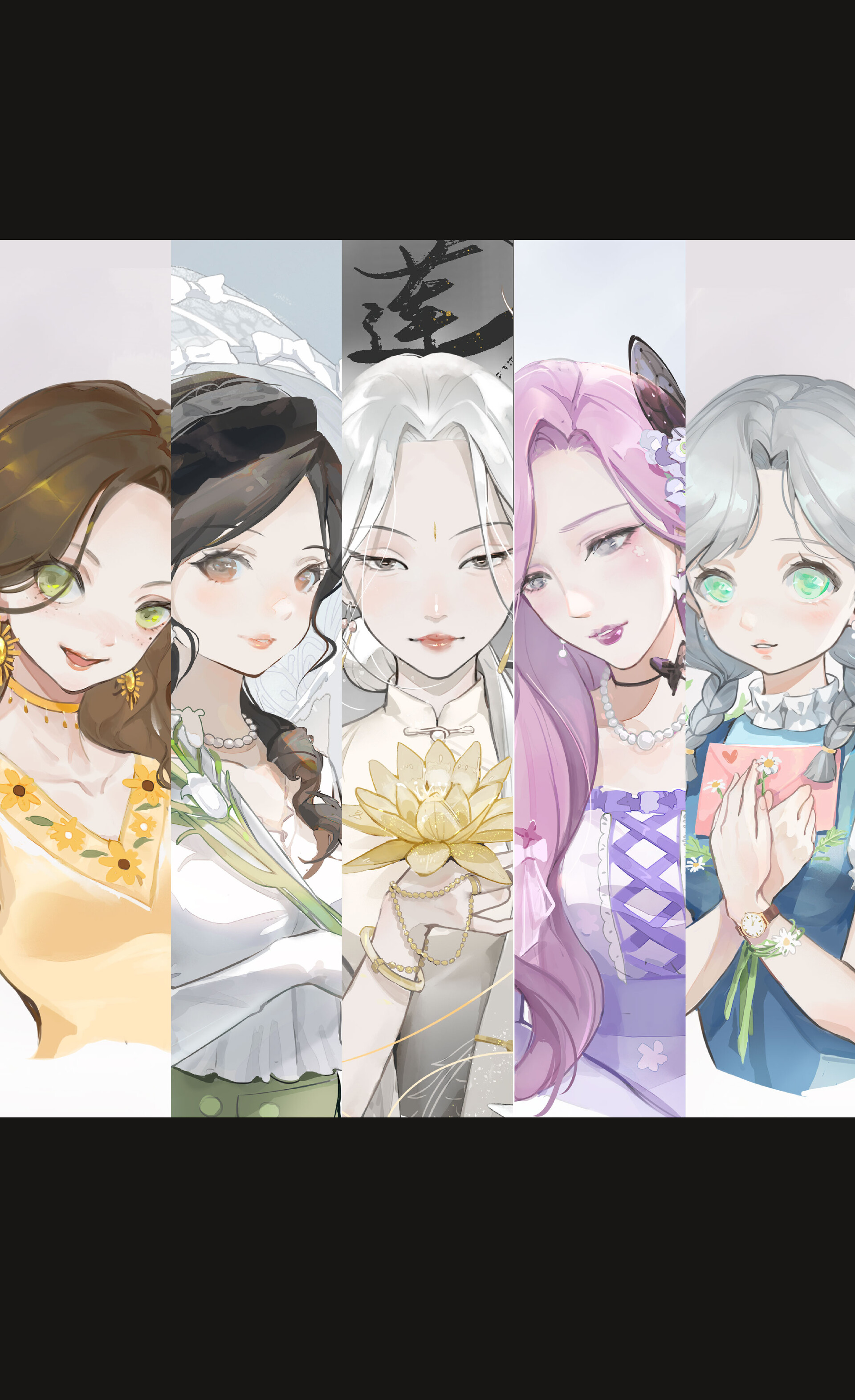 ArtStation - Flower personification 花卉拟人合集1