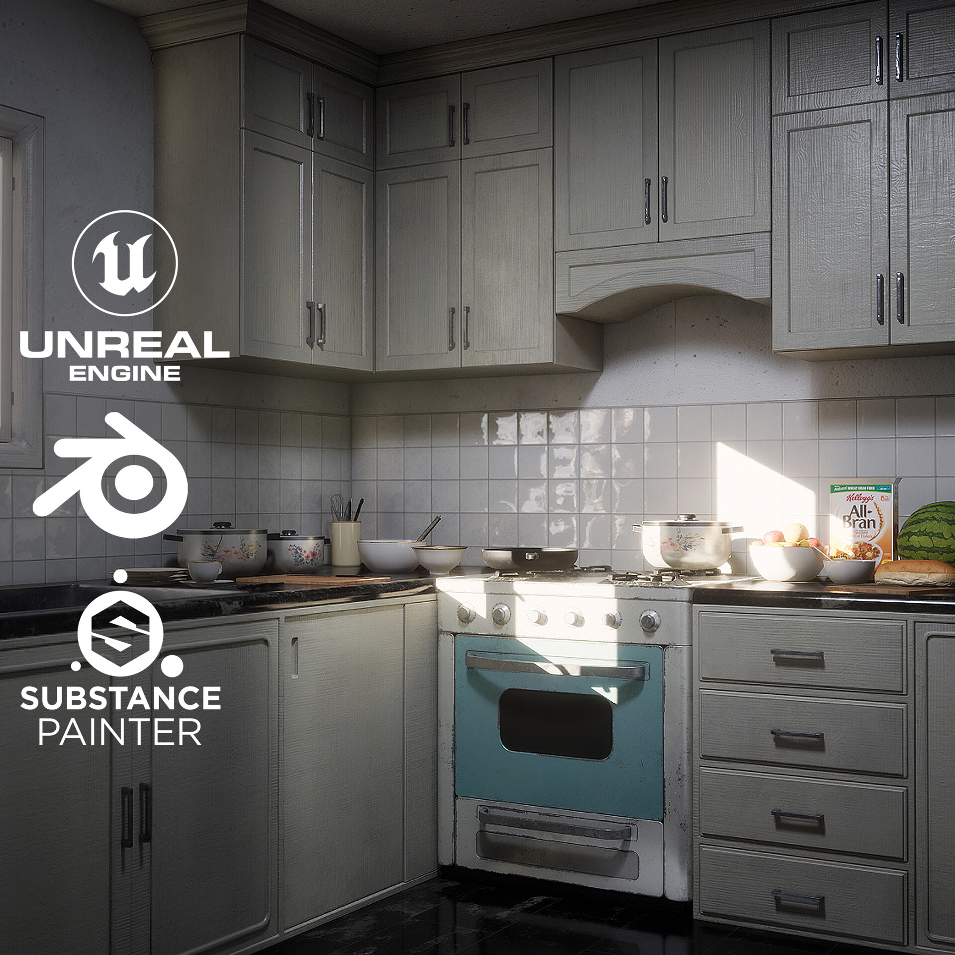 Aniket Rawat - [TUTORIAL] Creating a Kitchen Environment in Unreal Engine 5