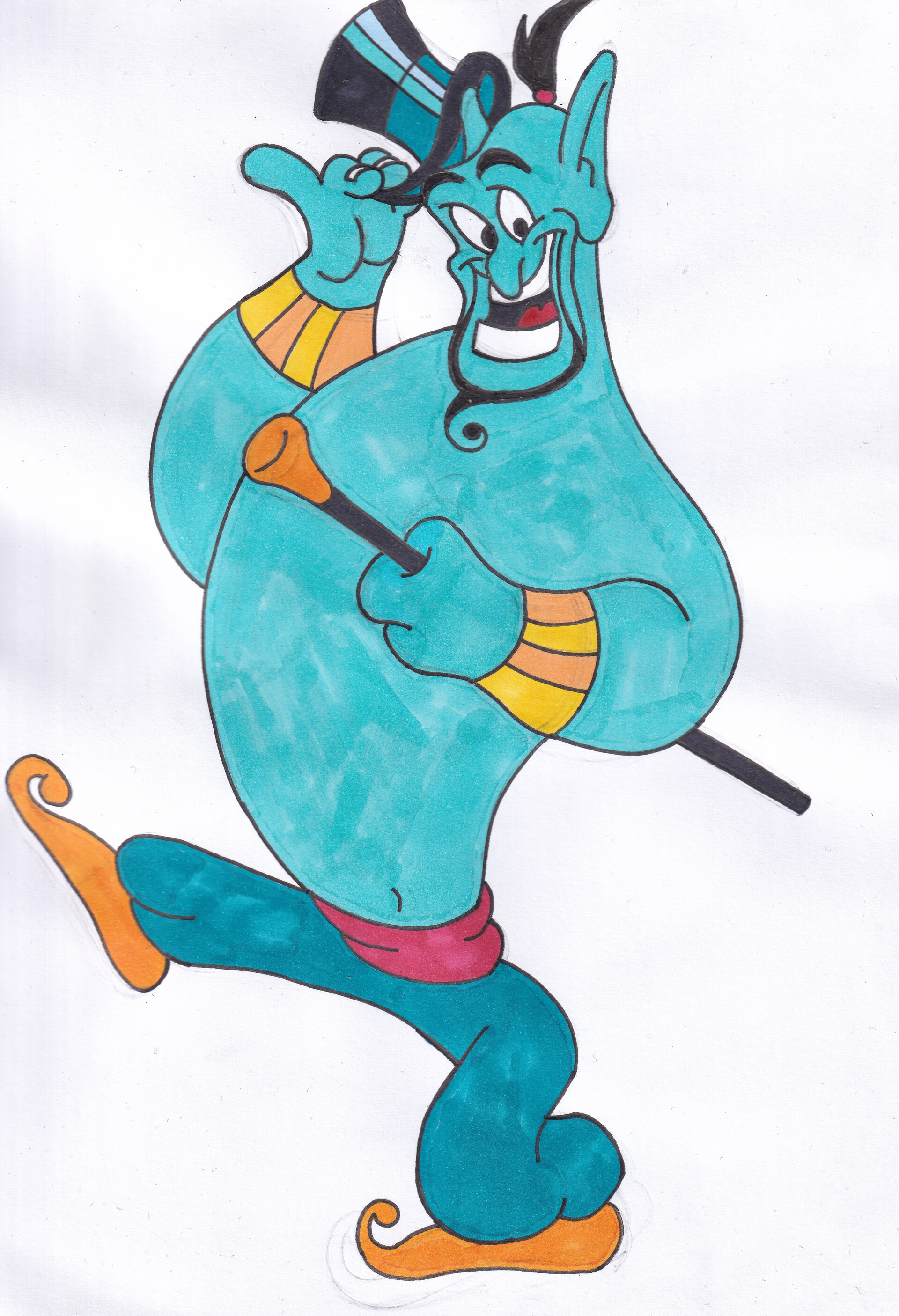 ArtStation - Dancing Genie, Sketchbook, Disney+