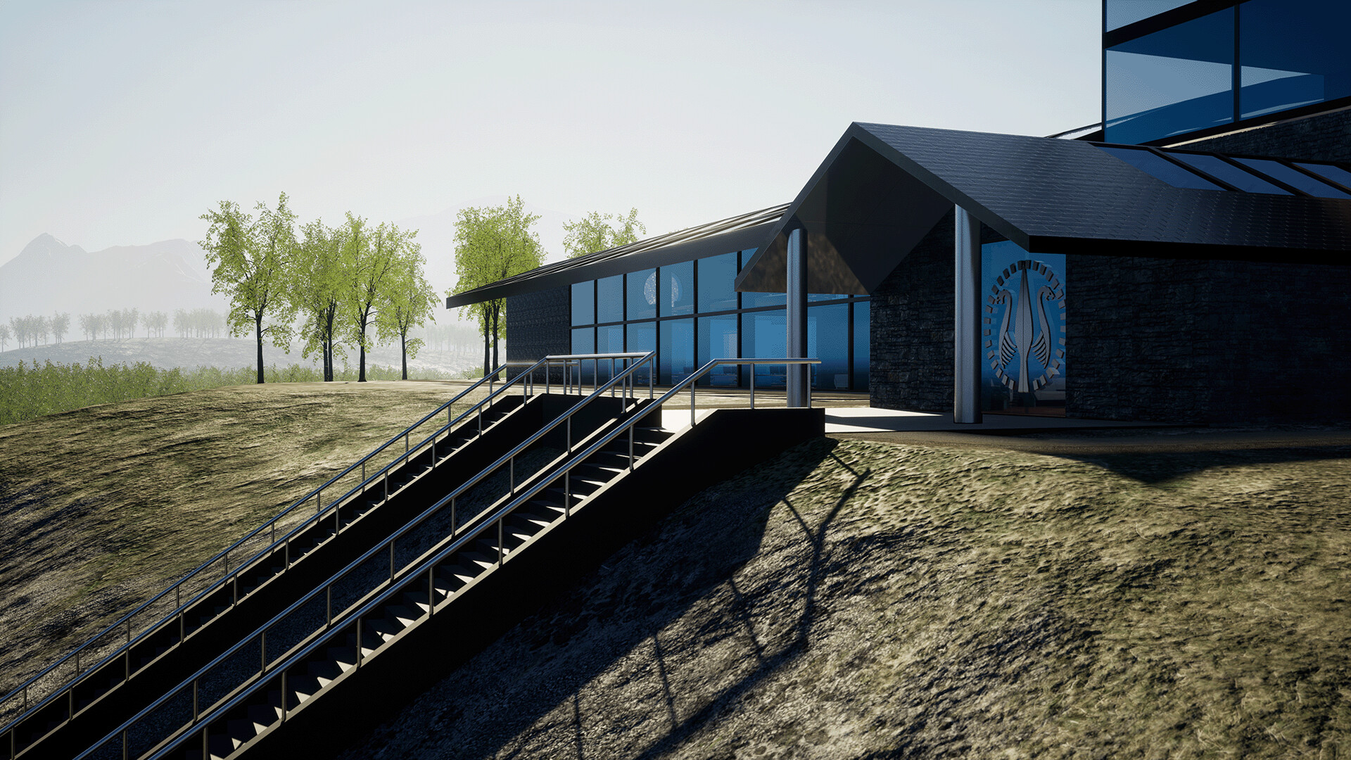 ArtStation - Viking Longhouse Modern Office