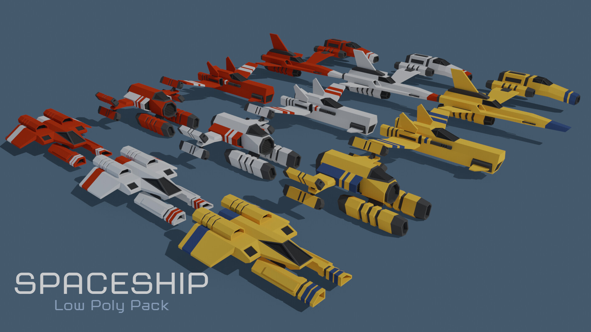 ArtStation - Space Ship LowPoly Pack