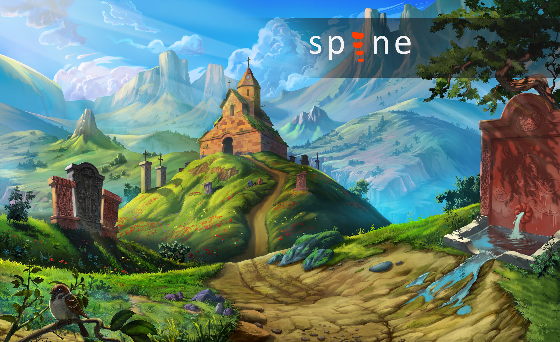 ArtStation - spine animation 2d Environment Art armenia