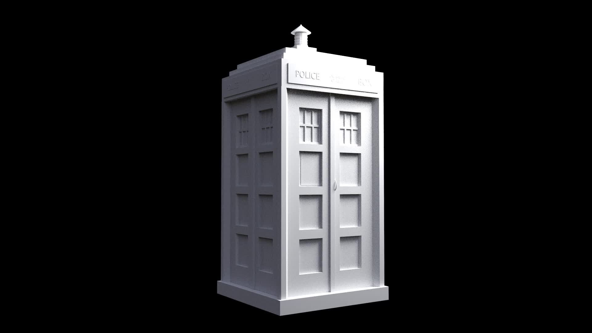ArtStation - Little Tardis from Doctor Who