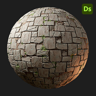 ArtStation - Stylized Outdoor Stone Tiles