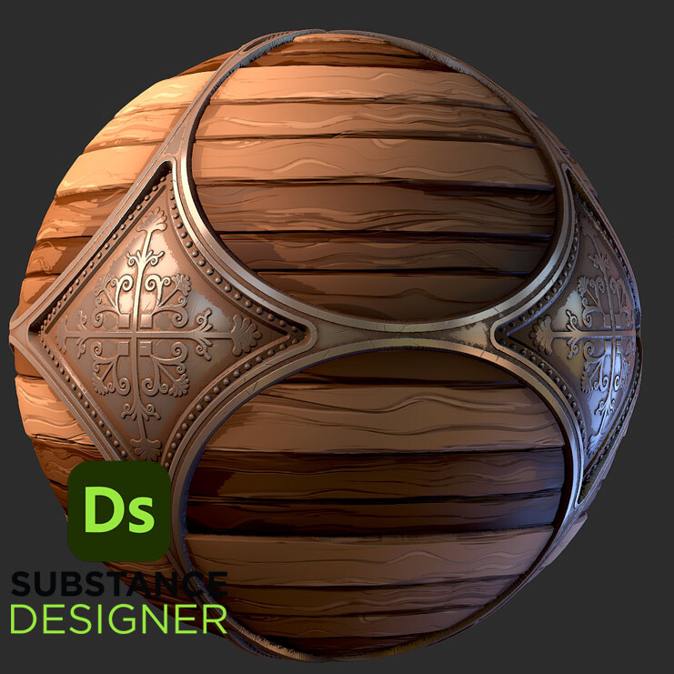 ArtStation - Stylized Wood - Substance 3D Designer