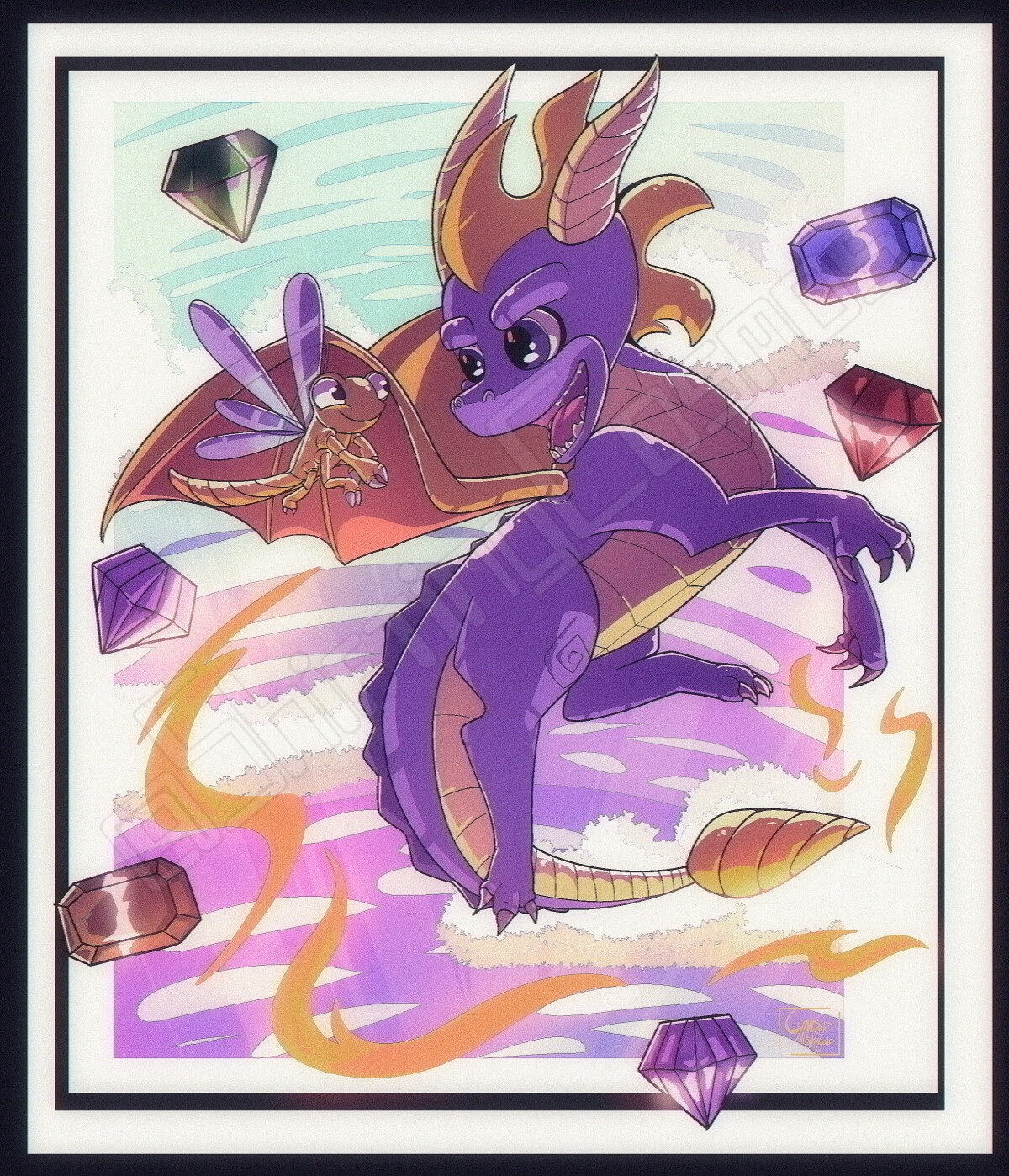 ArtStation - [FANART] Spyro & Sparx