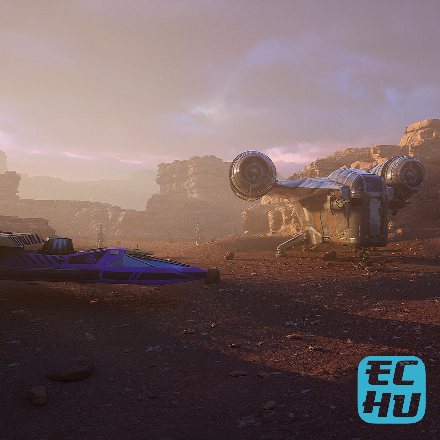 The Art of Echu - Tatooine Landing