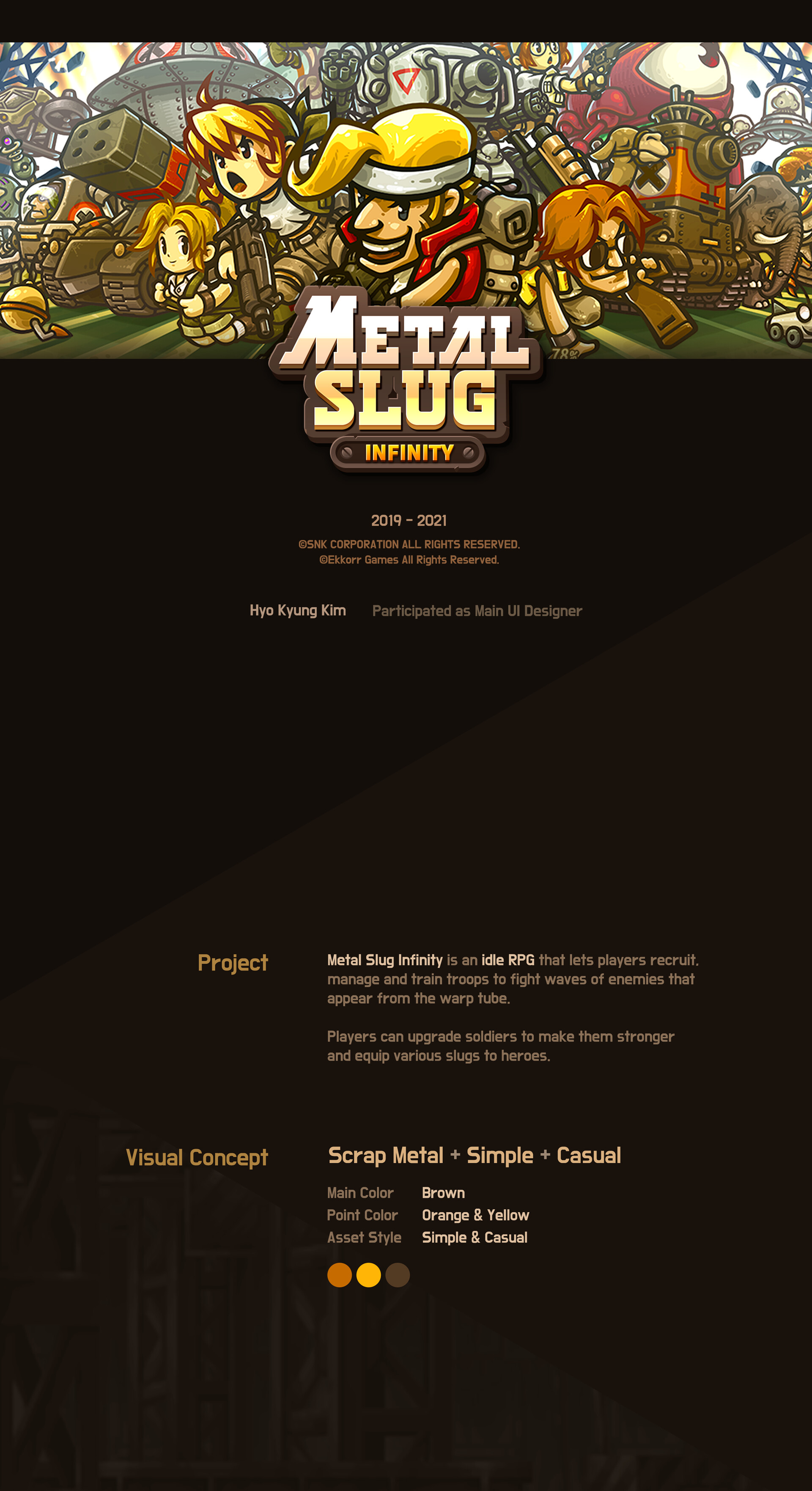 ArtStation - MetalSlug Infinity UI Design (Idle RPG)