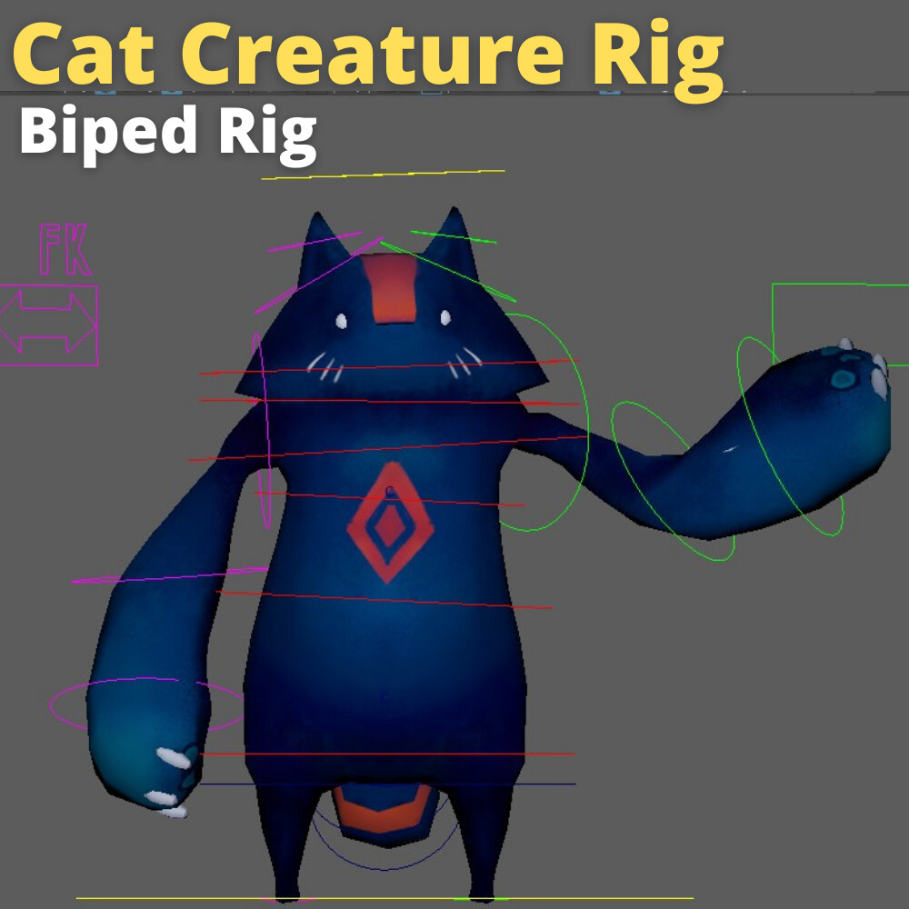 ArtStation - Cat Creature Rig
