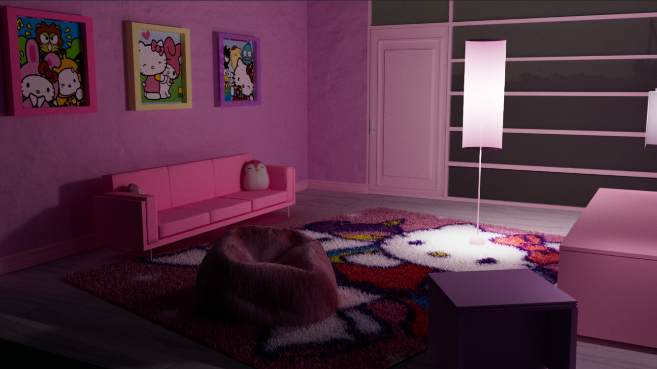 ArtStation - V-Ray Rendered Living Room
