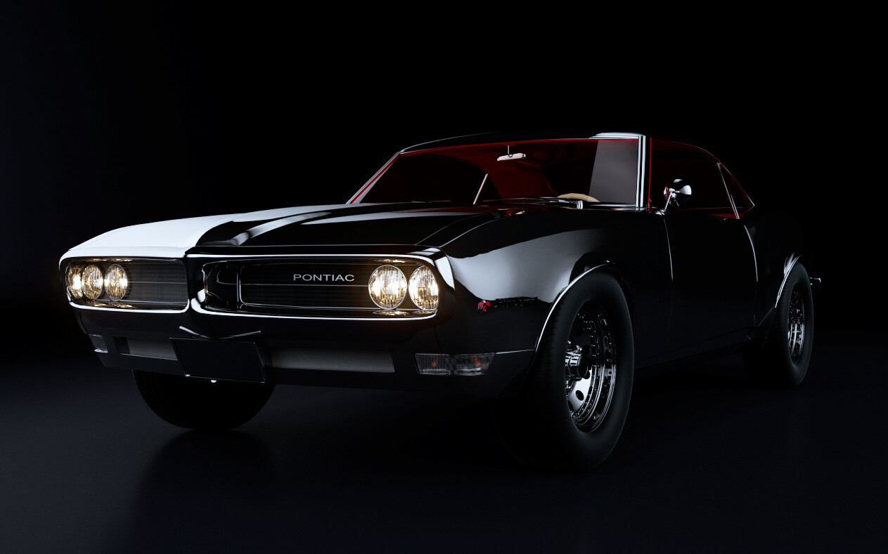 ArtStation - Studio Car Rendering - Pontiac firebird v2