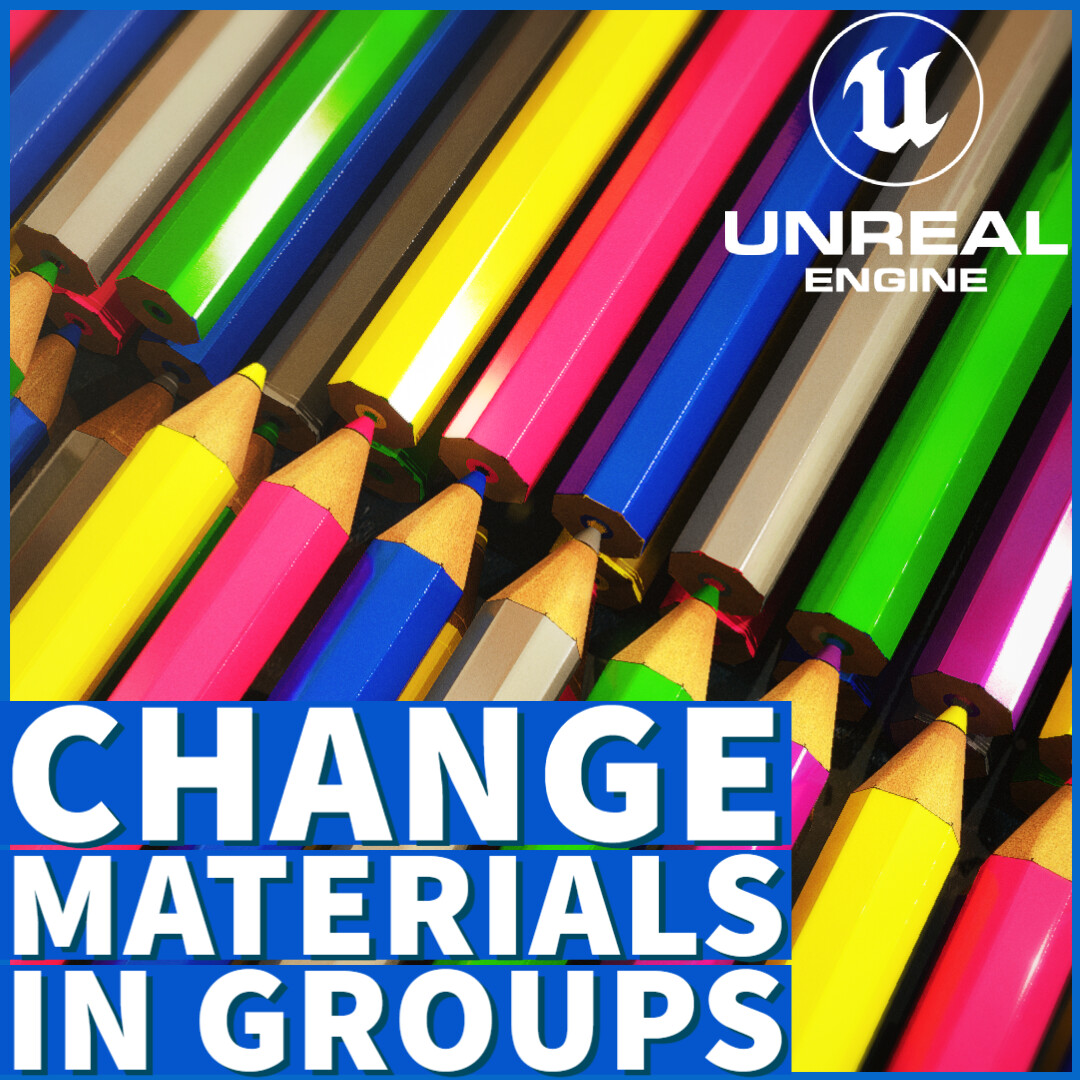 Winbush - Unreal Engine 5 Change Materials in Groups [ Tutorial ]
