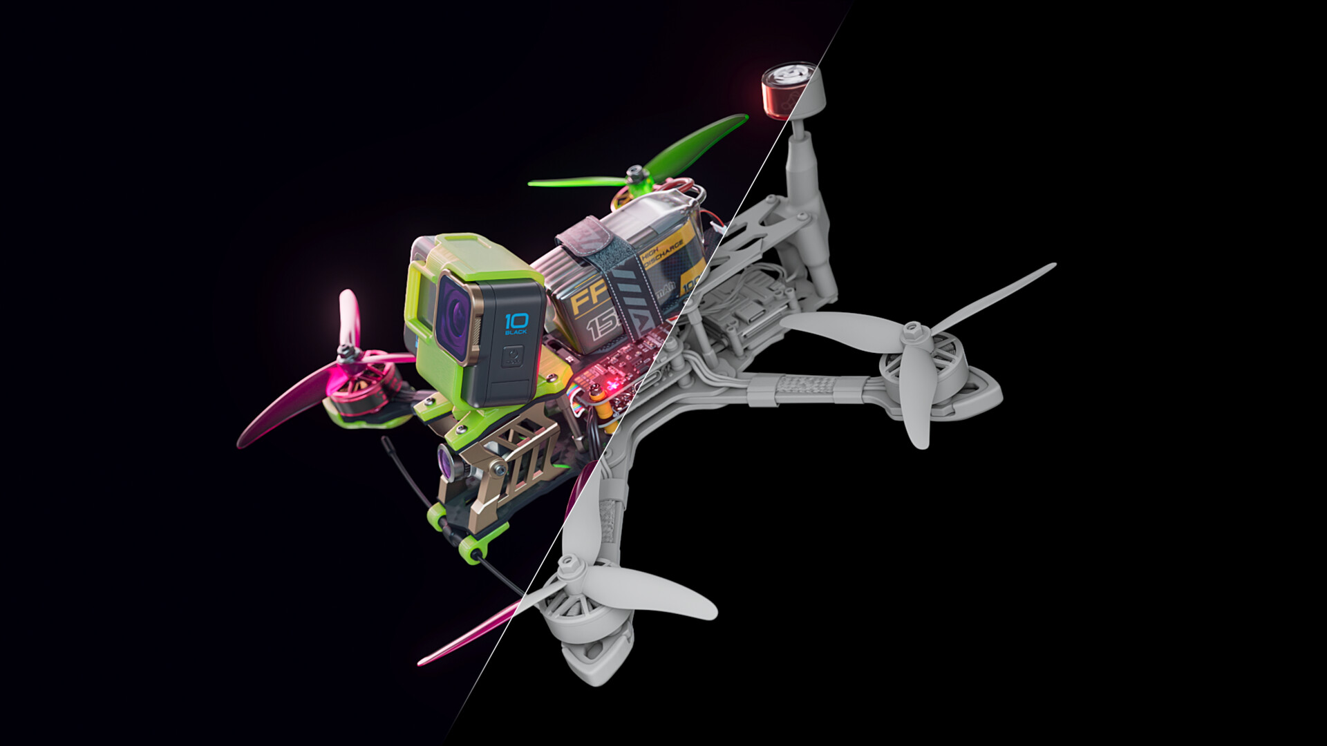 ArtStation - INTRO FOR YOUTUBE CHANNEL ABOUT FPV DRONES