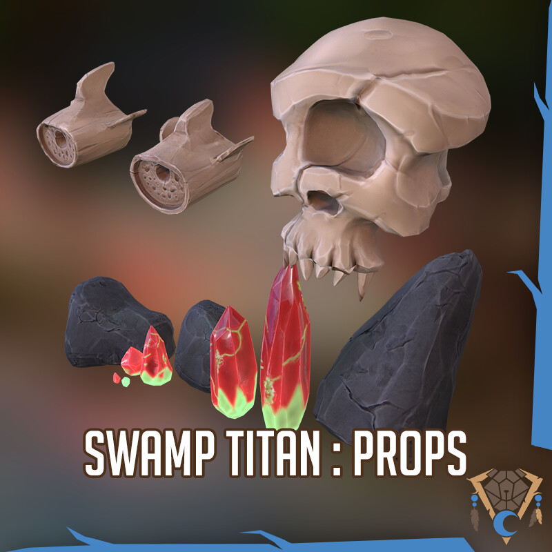 ArtStation - Swamp Titan : props