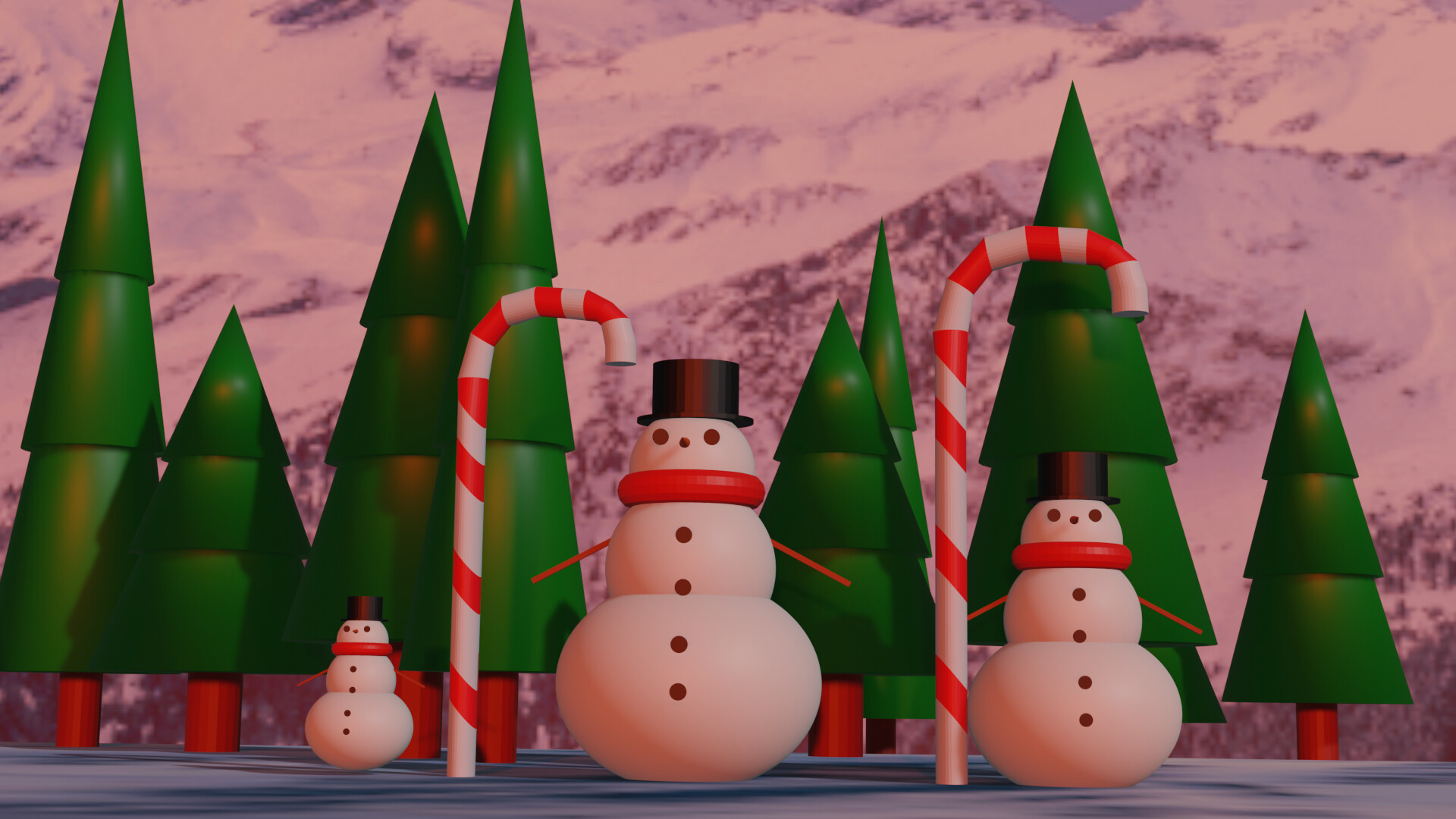 ArtStation - Lowpoly_SnowMan