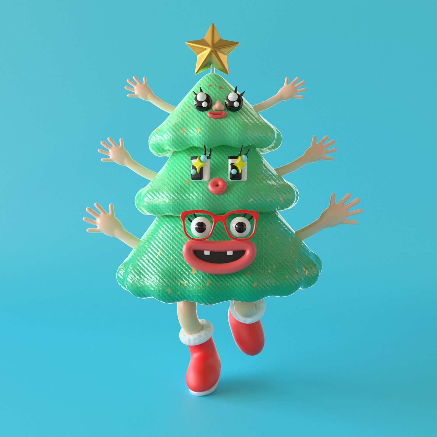 ArtStation - Dancing Christmas tree