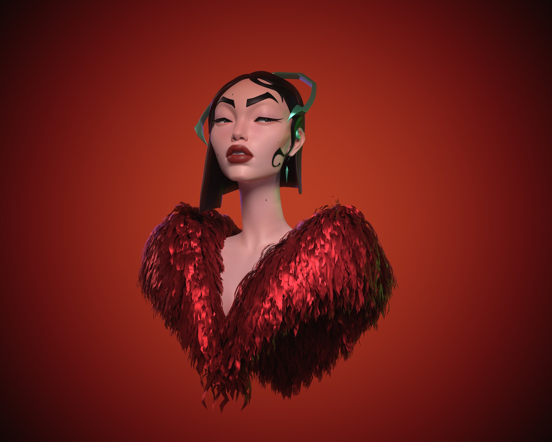 ArtStation - Oriental girl