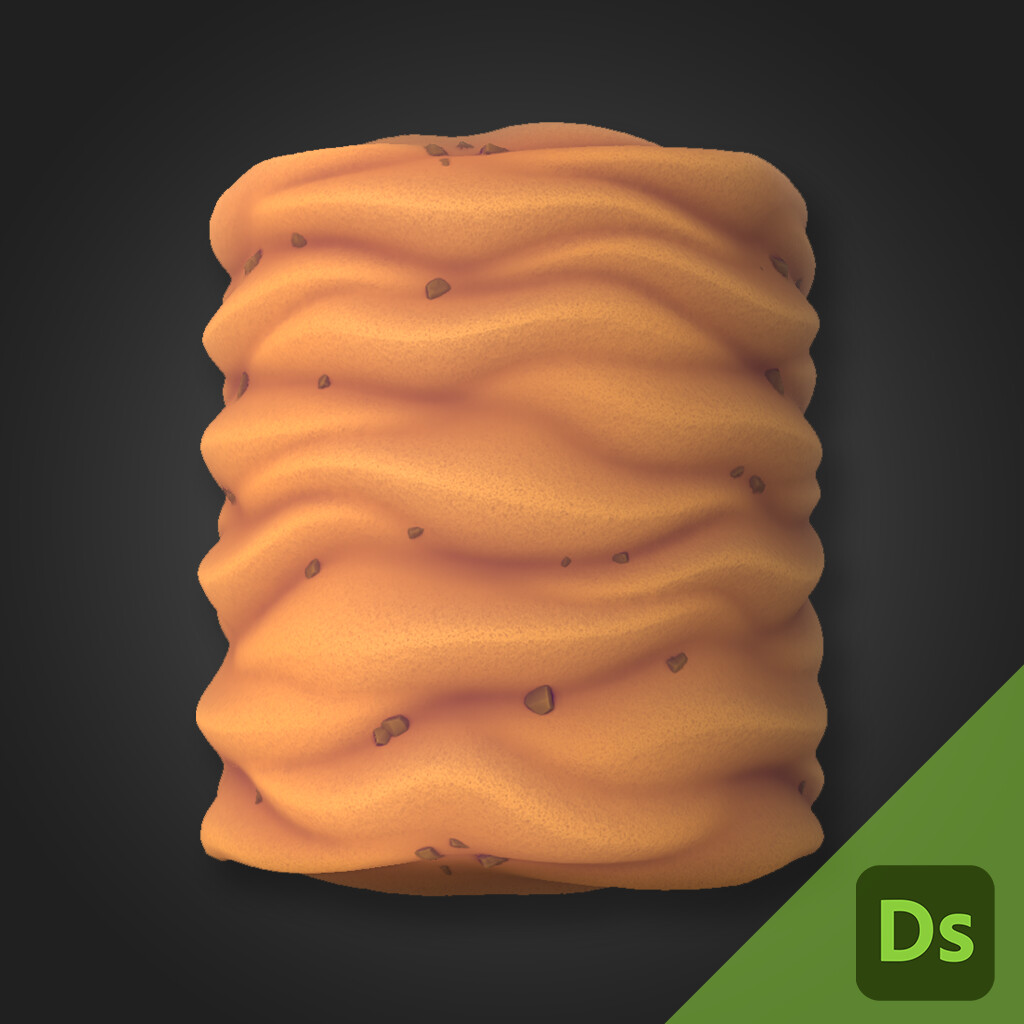 ArtStation - Stylized Sand Material (Substance Designer) - Day 02