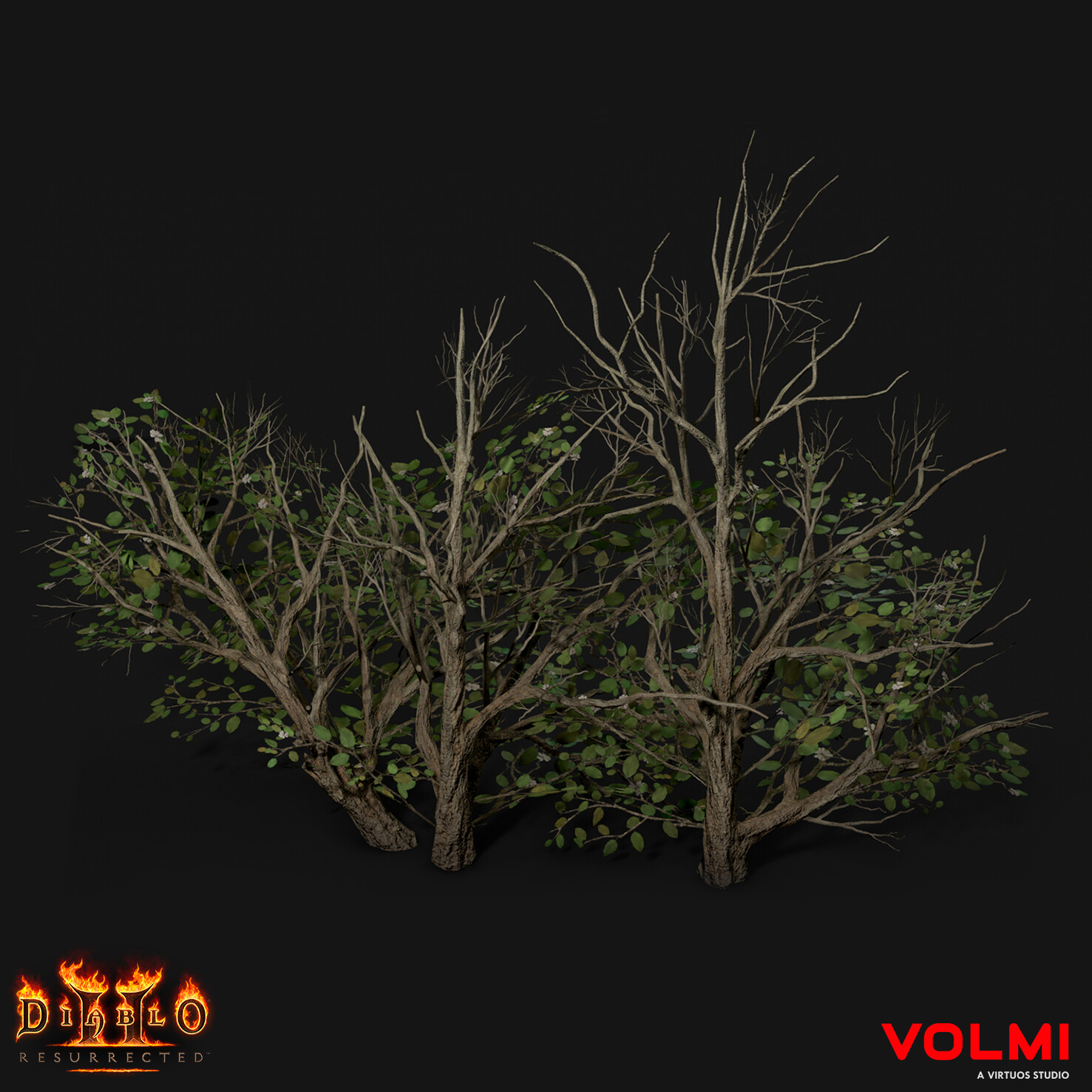 ArtStation - Diablo II: Resurrected - A lot of bushes