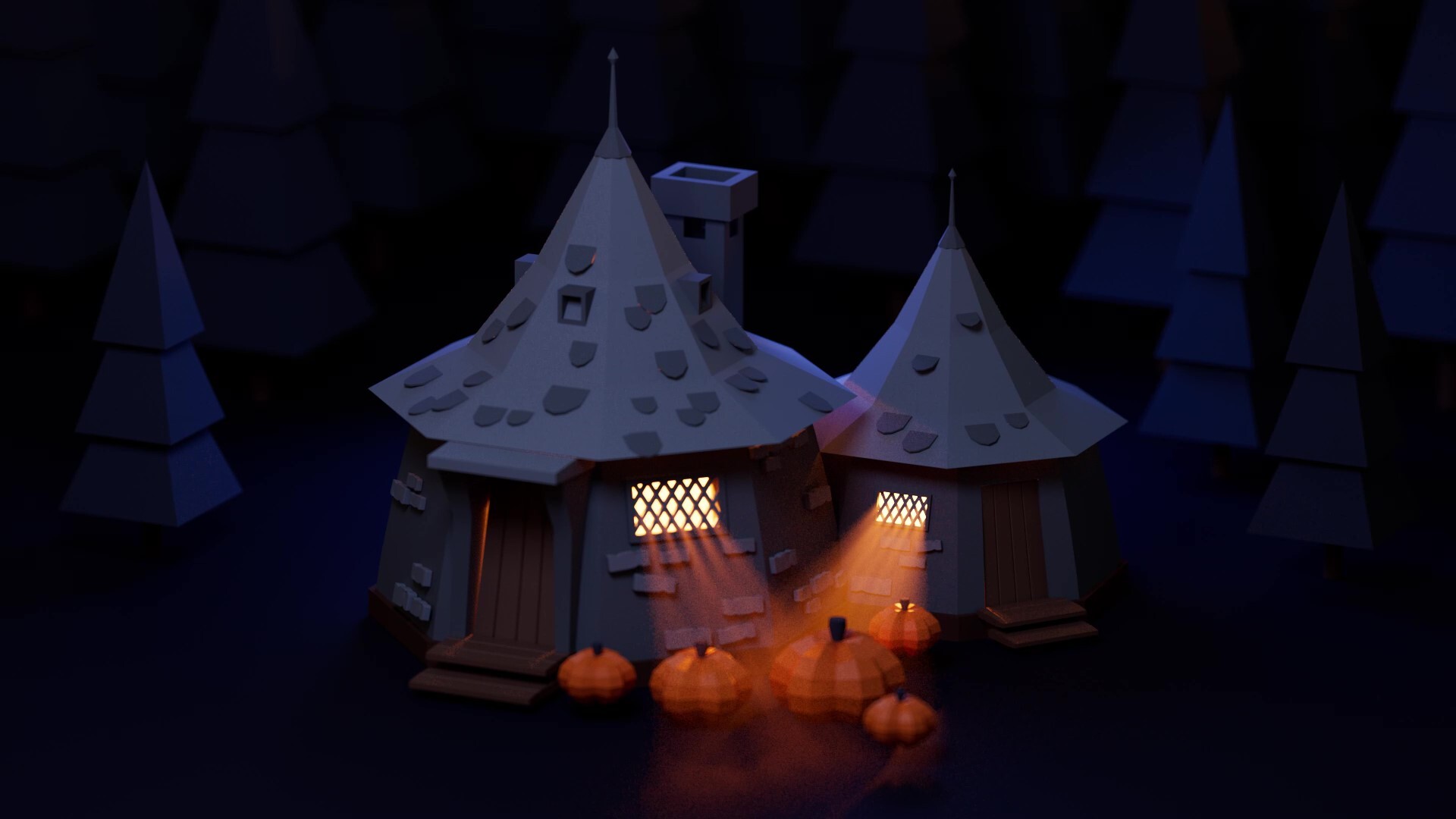 ArtStation - Hagrid's Hut Animation