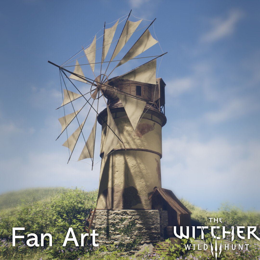 ArtStation - The Witcher Windmill (9 Hours Challenge) Unreal Engine 5