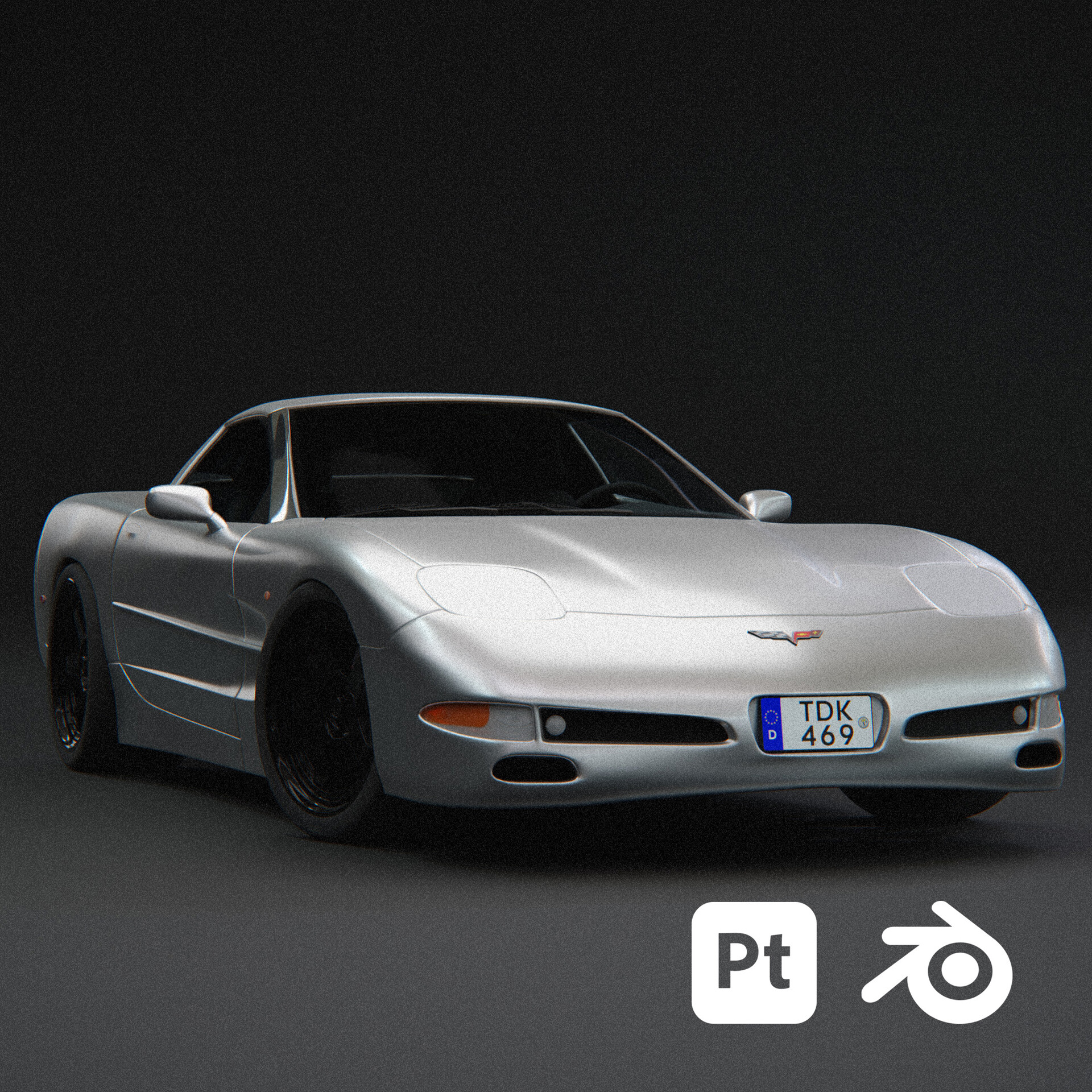 ArtStation - "Chevrolet Corvette C5 Z06" High Poly Model
