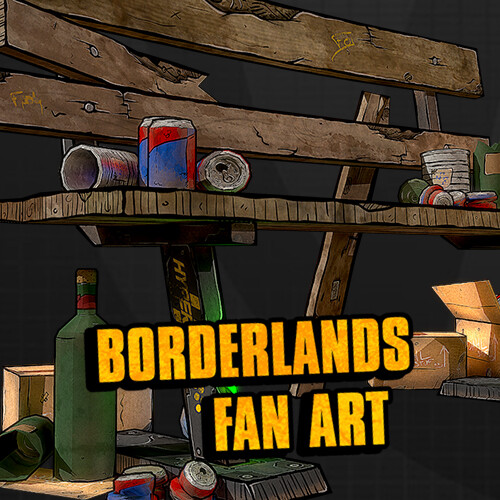 ArtStation - [ Borderland Fan Art ] Old Bench
