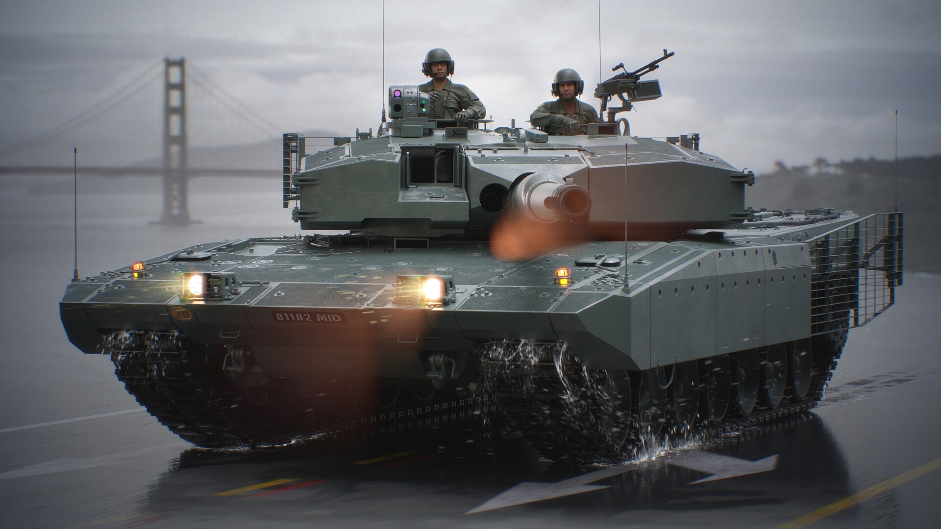 ArtStation - Singapore Leopard2 SG MBTS
