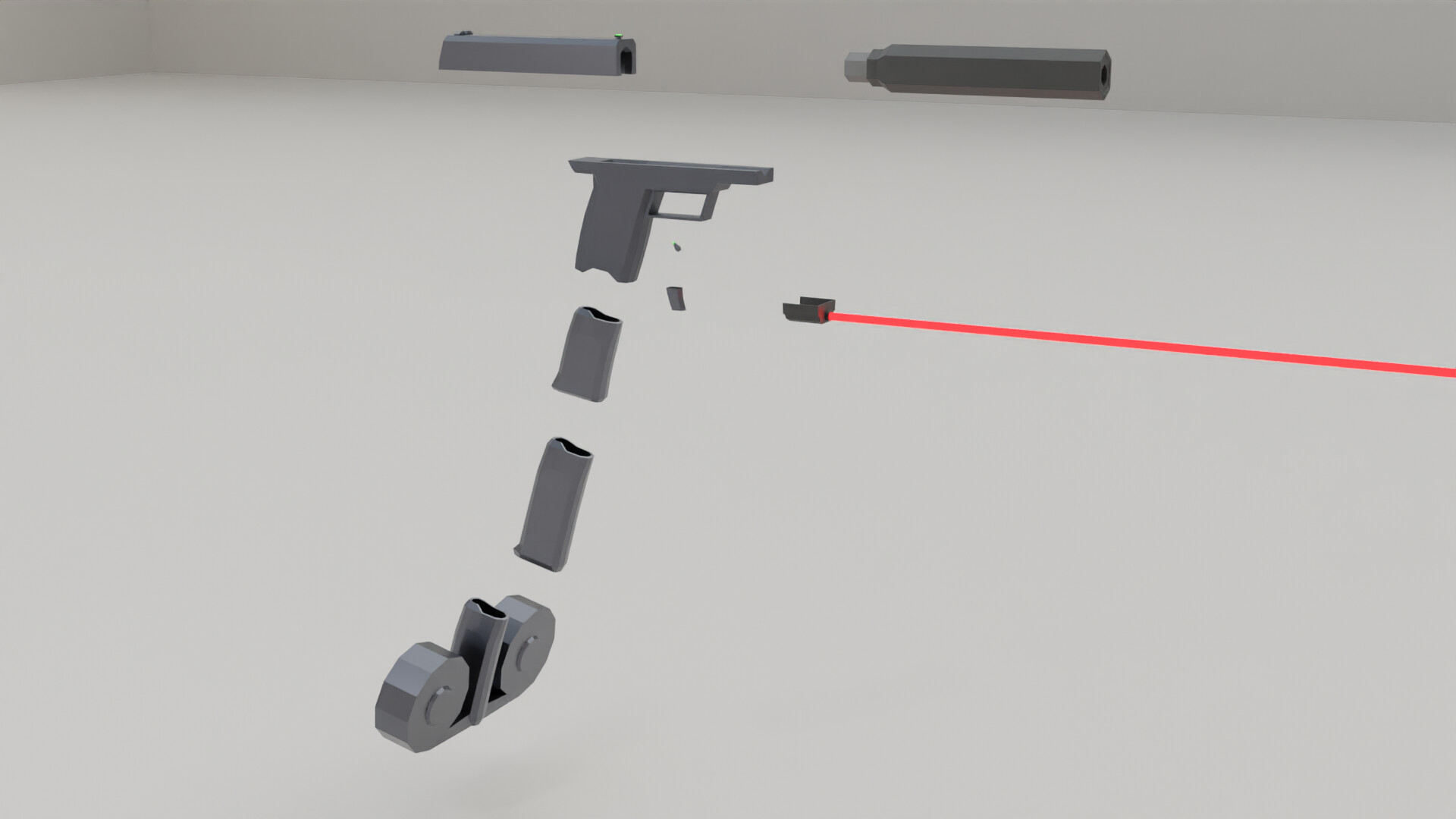 ArtStation - Low Poly Pistol