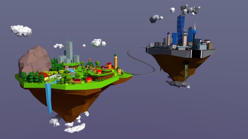 ArtStation - Cartoon islands