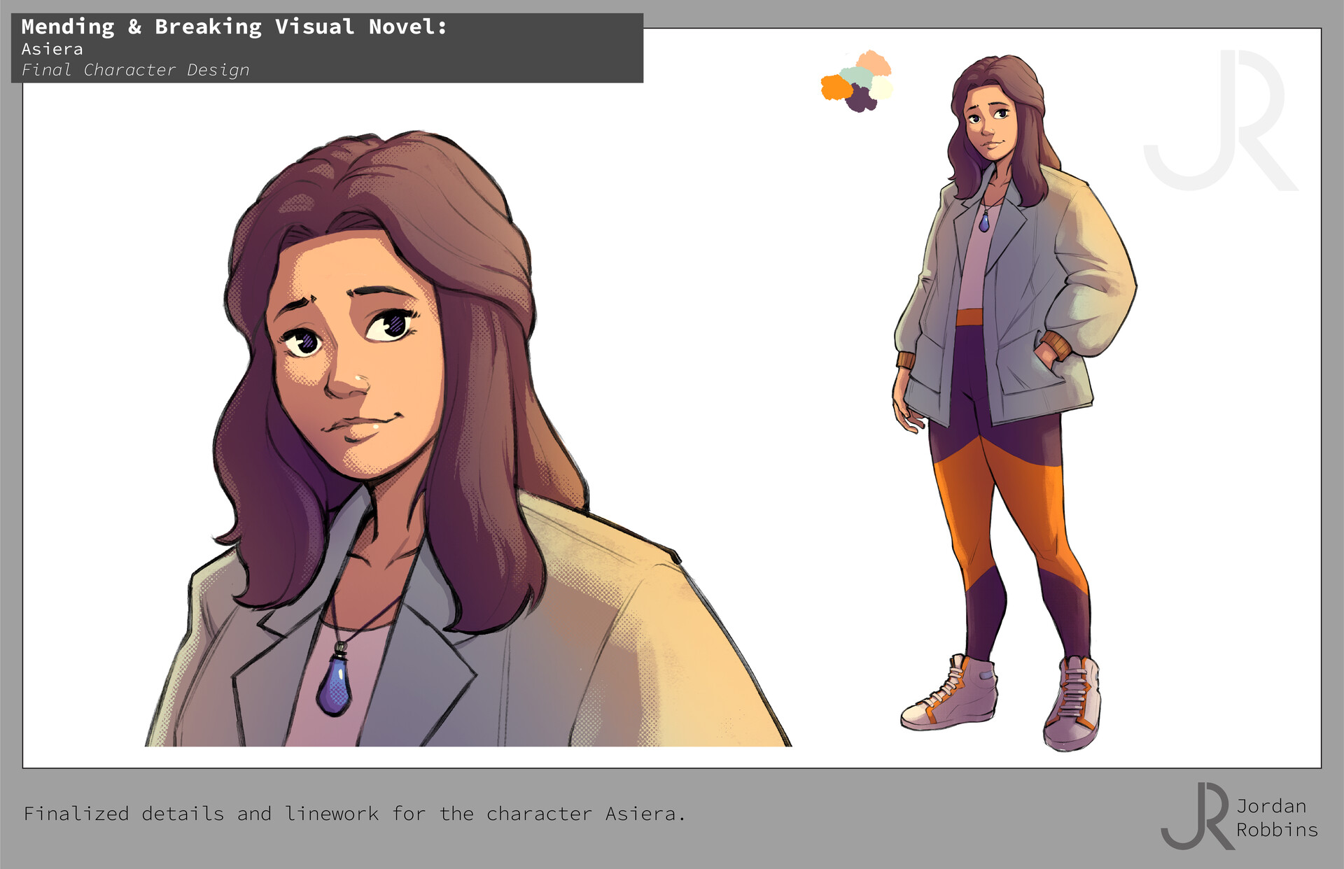 ArtStation - Main Character Design Development for Visual Novel