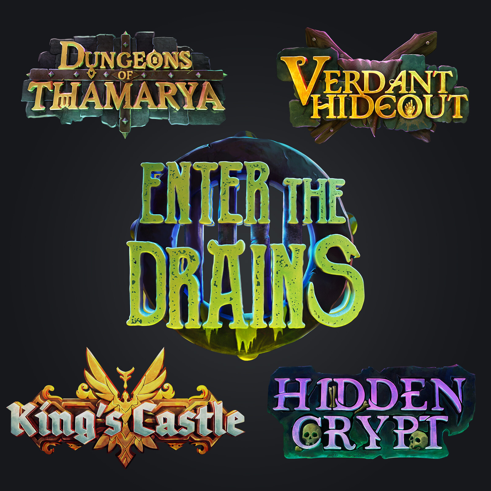 ArtStation - Cast & Play logos Vol II