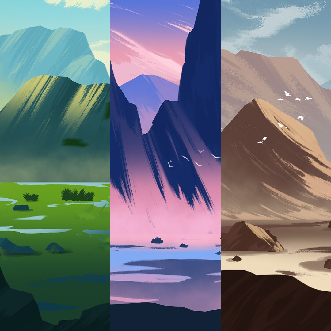 ArtStation - Course - 21 Draw - Introducion to landscapes