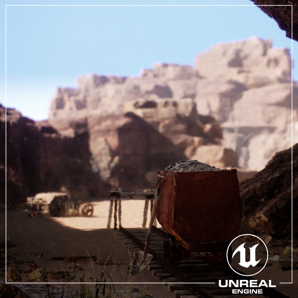ArtStation - Mine Desert / UE4 & Megascans