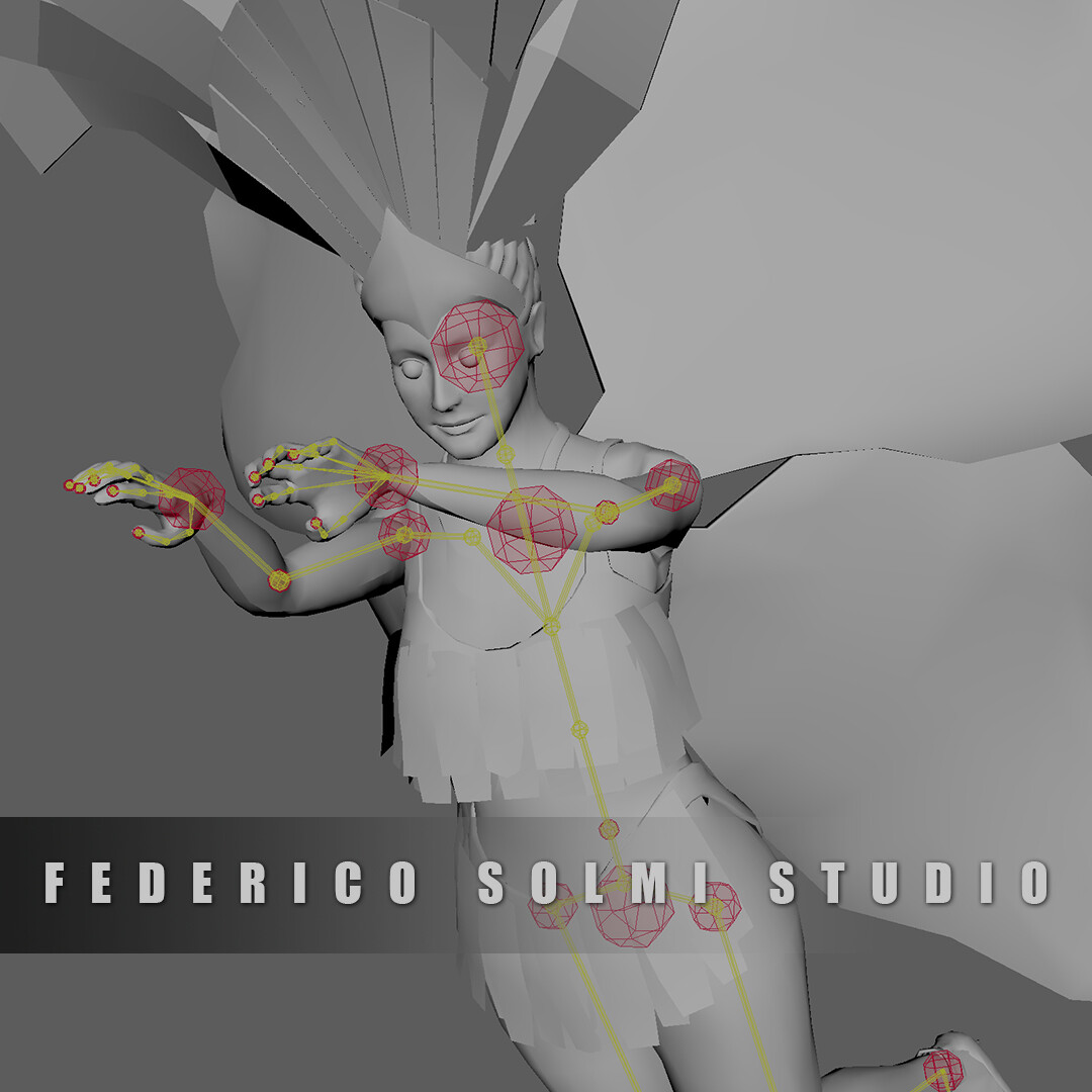 ArtStation - Federico Solmi Studio: Showgirl Character with Animtion