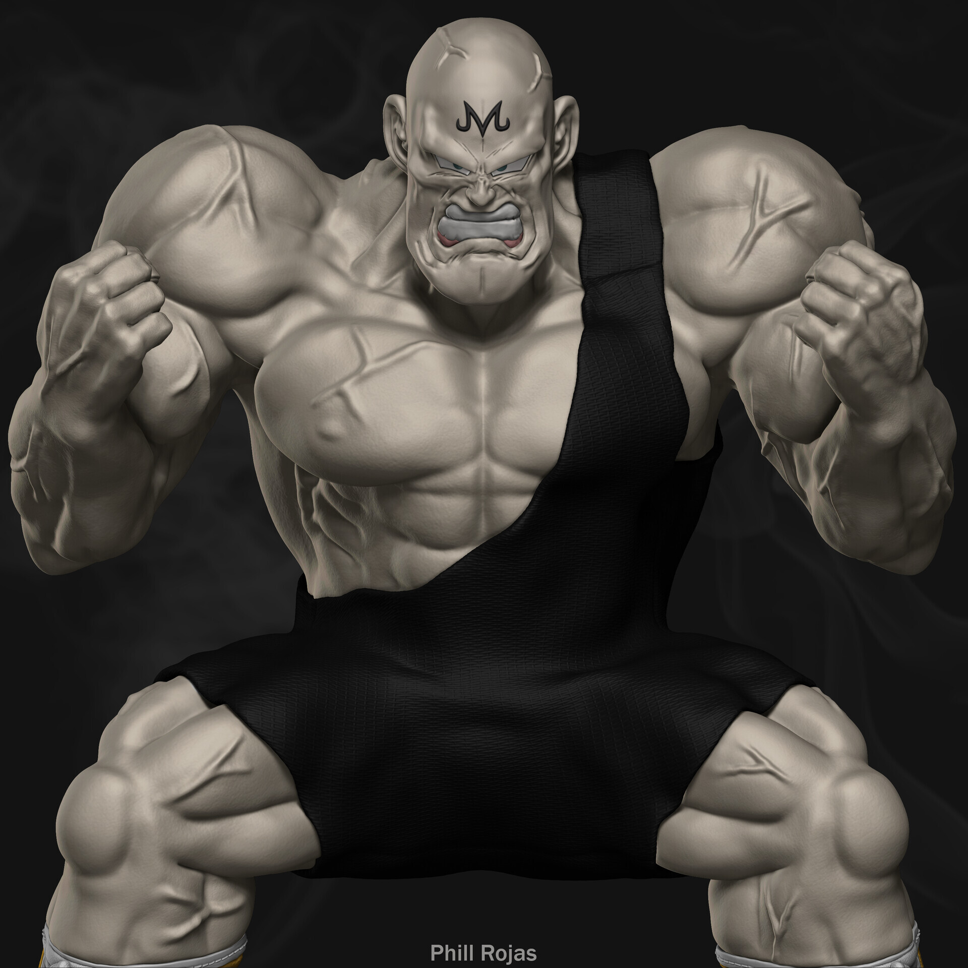 ArtStation - DBZ SPOPOVICH FAN ART MODEL