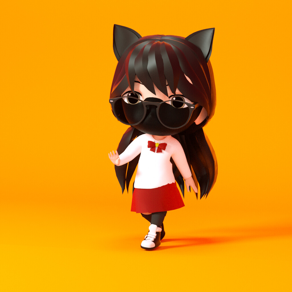 ArtStation - Too cute to not notice (Ash, Mikoriaa)