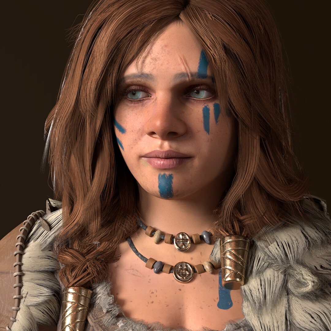 ArtStation - Dwarf Totem Warrior