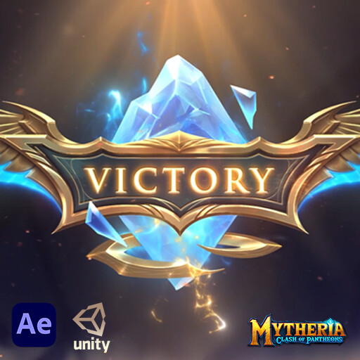 ArtStation - Mytheria Card Game - Win/Defeat End Scene