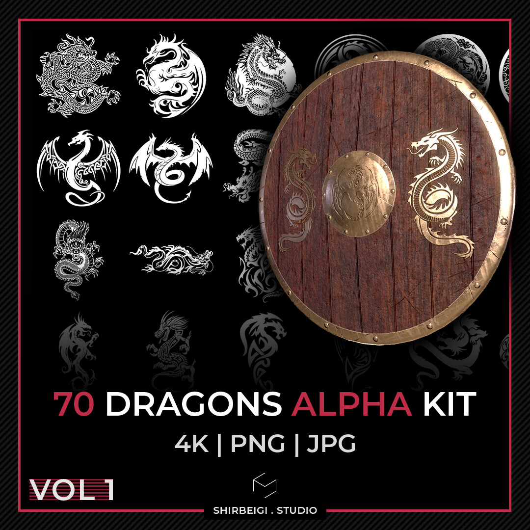 ArtStation - 70 Dragons Alpha Kit