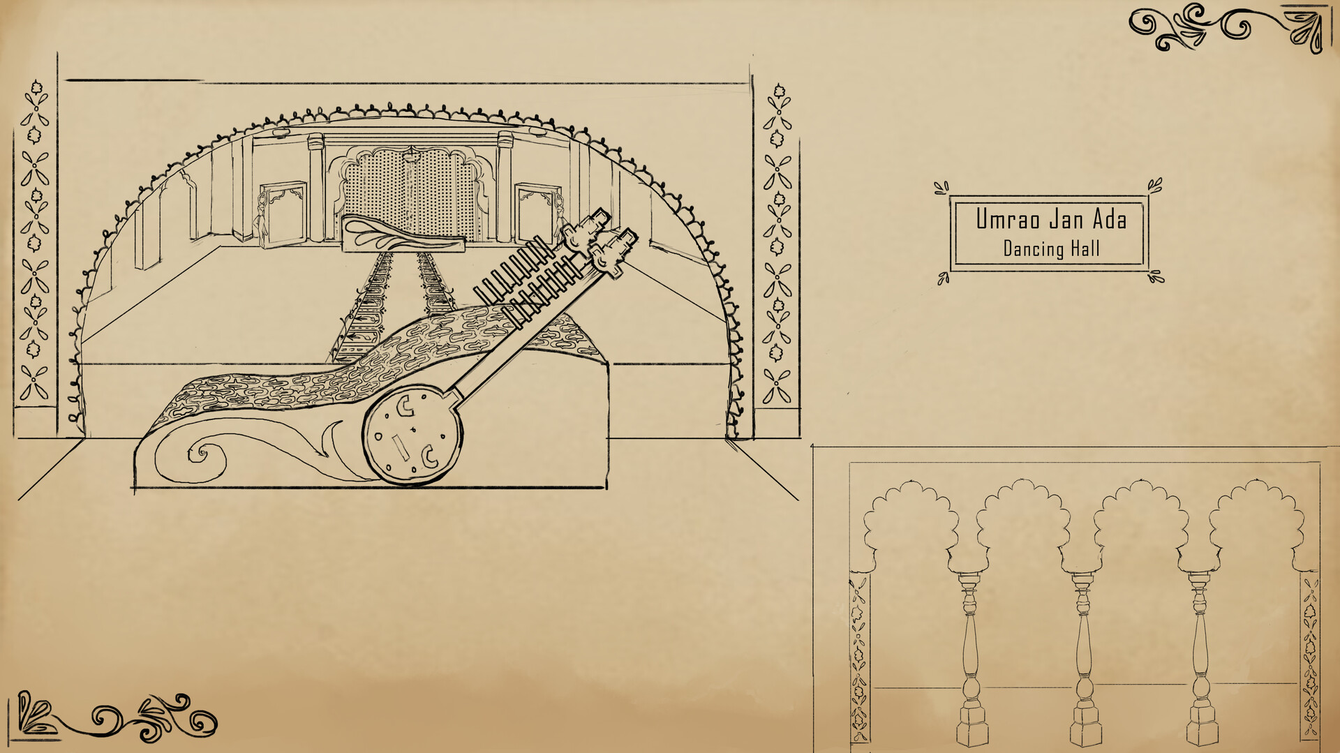 ArtStation - Umrao Jan Ada-Environment/Character Concept Sheet