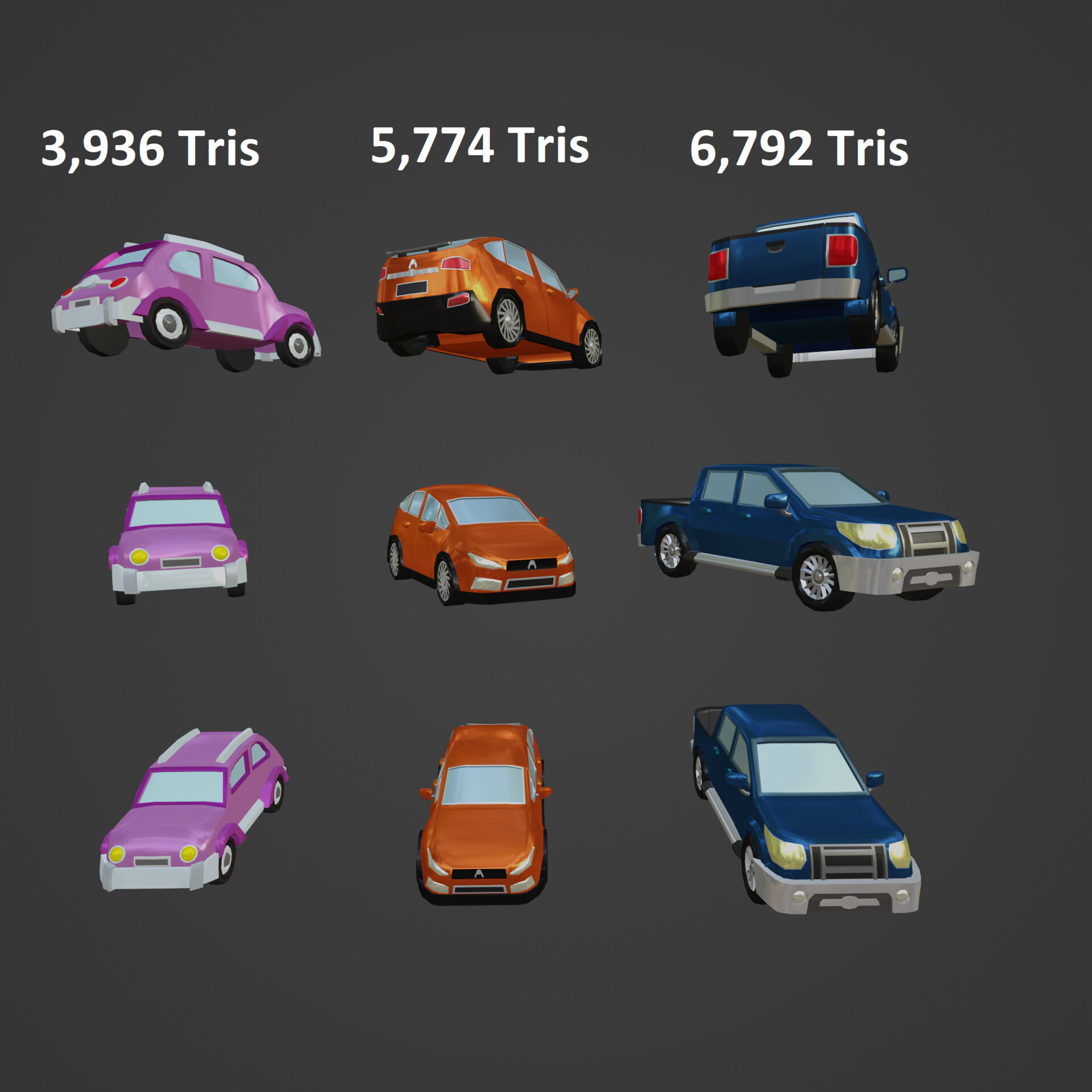 ArtStation - Low Poly Urban Car Pack For Hypercasual Mobile Game: "Bus ...